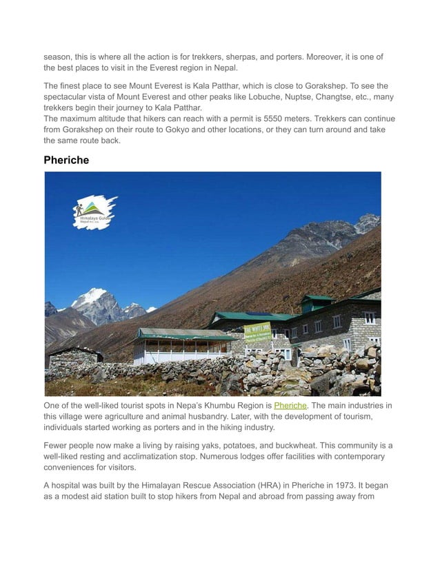 Best Places To Visit In The Everest Region In Nepal.pdf