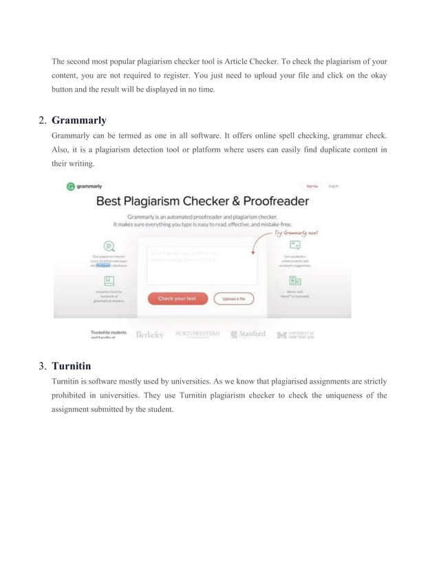 Best plagiarism tools to check for duplicate content converted | PDF