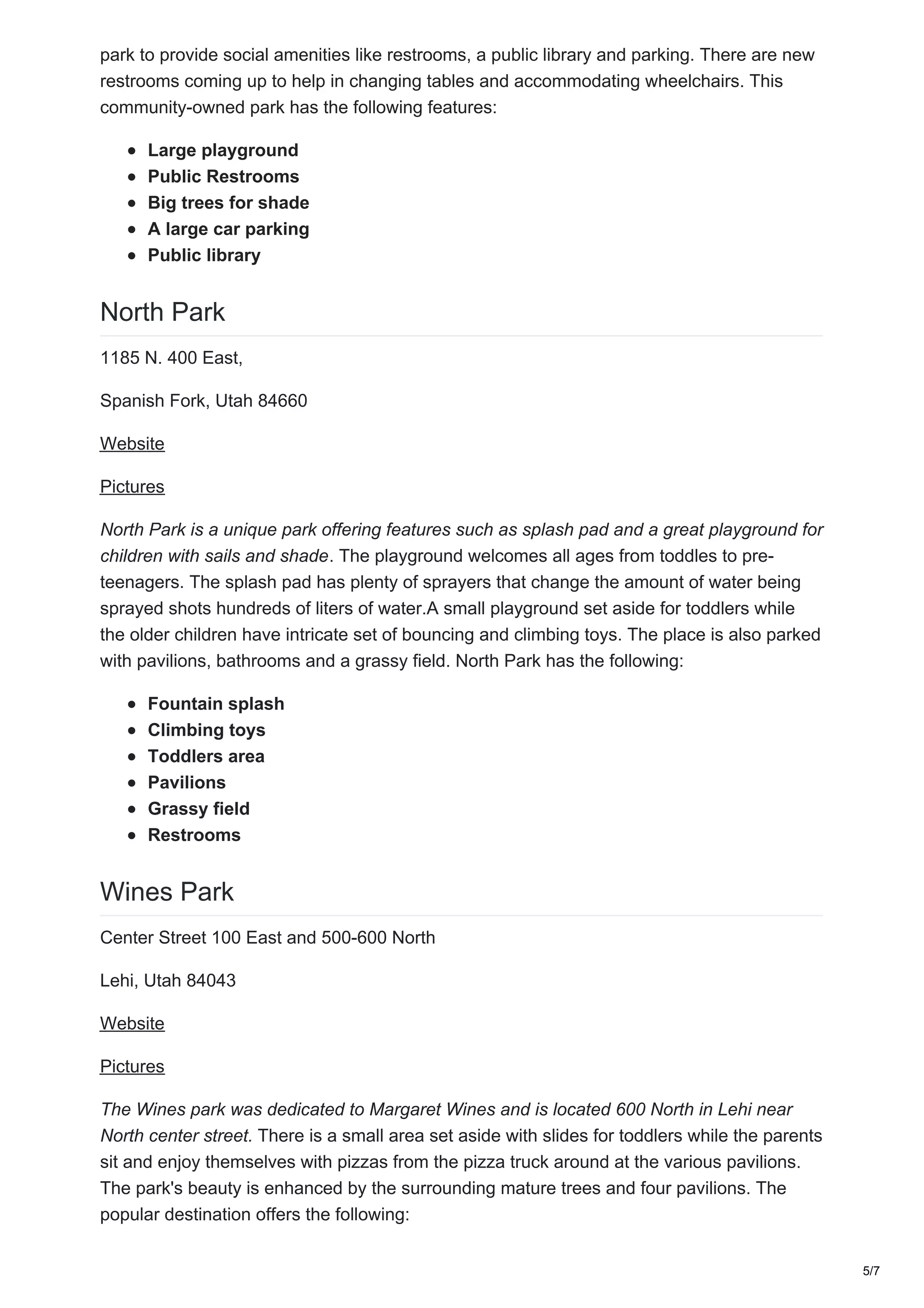 Best playgrounds in utah | PDF