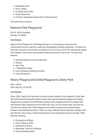 Best playgrounds in utah | PDF