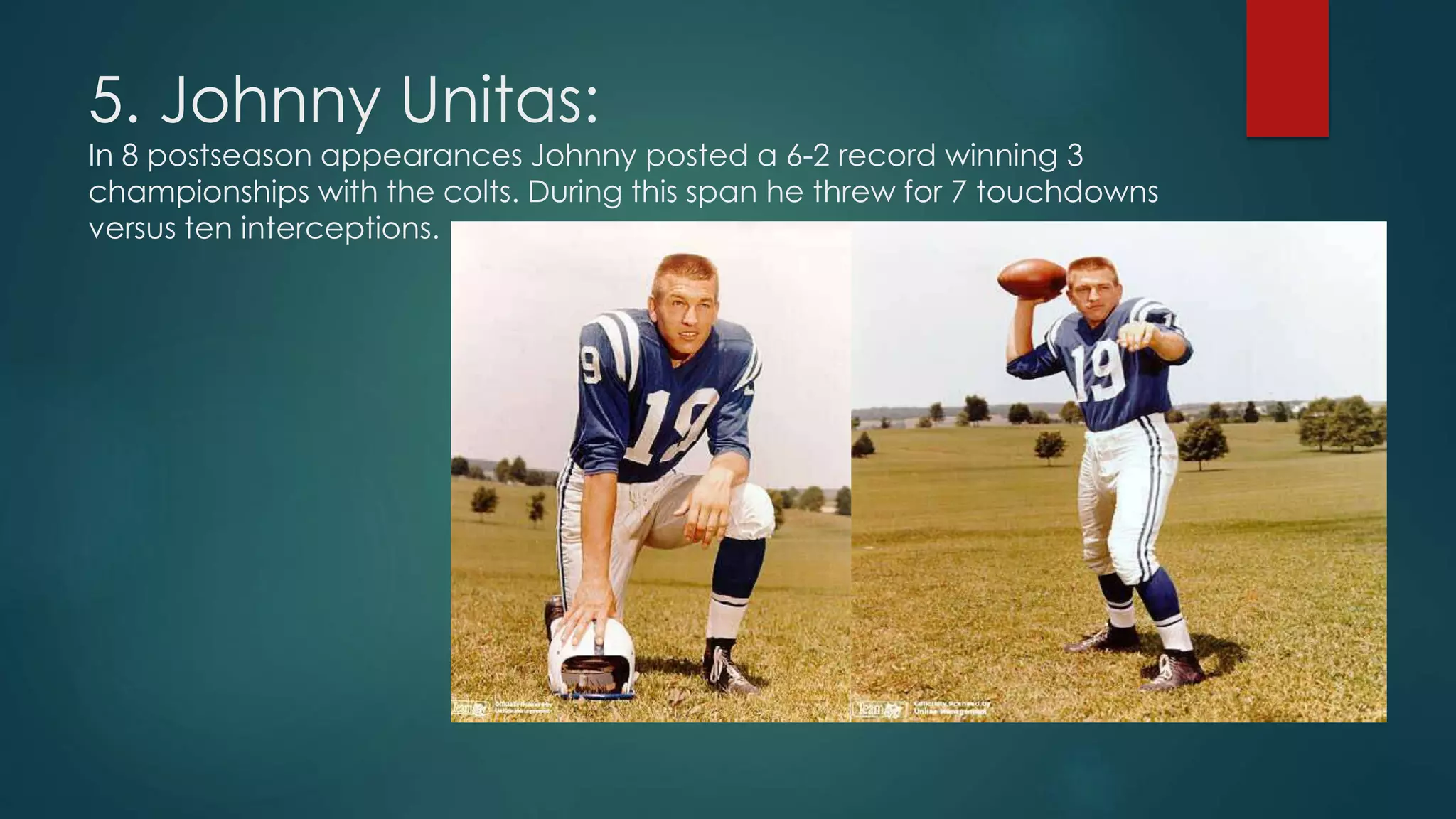 The Best Postseason Quarterback's | PPT