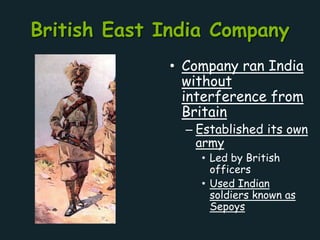 Sepoy Rebellion and British Imperialism in India | PPTX