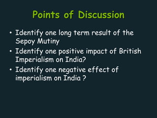 Imperialism Sepoy Mutiny