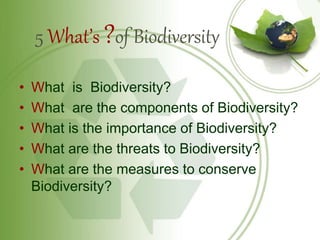 Best ppt on biodiversity.ppt