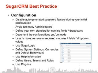 Getting started with Sugar Best practices | PPT