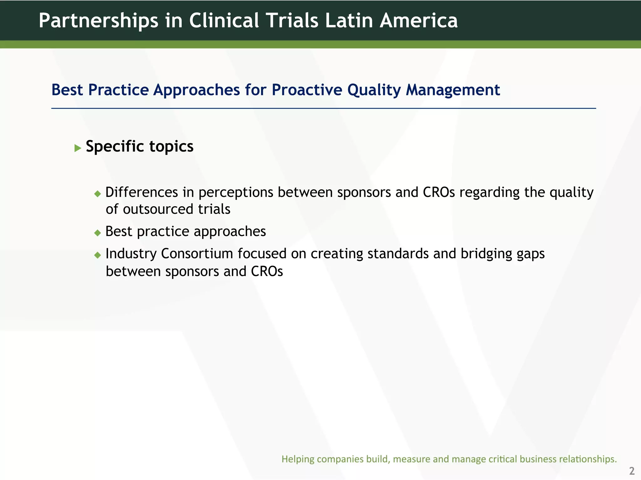 Best Practice Approaches for Proactive Quality Management | PPT