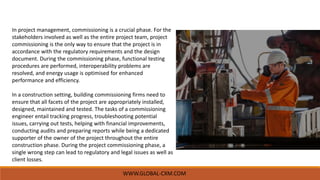 BEST PRACTICE COMMISSIONING FACTORS | PPT
