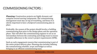 BEST PRACTICE COMMISSIONING FACTORS | PPT