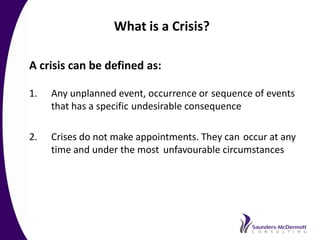 Best Practice Crisis And Issues Management A Recommended Approach By ...