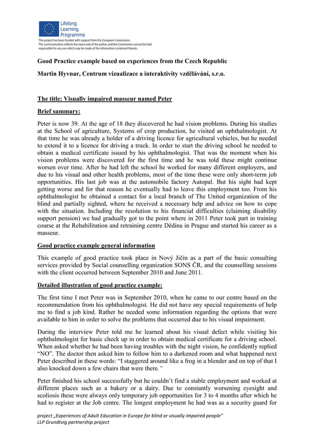 Best practice example cz - hyvnar | PDF