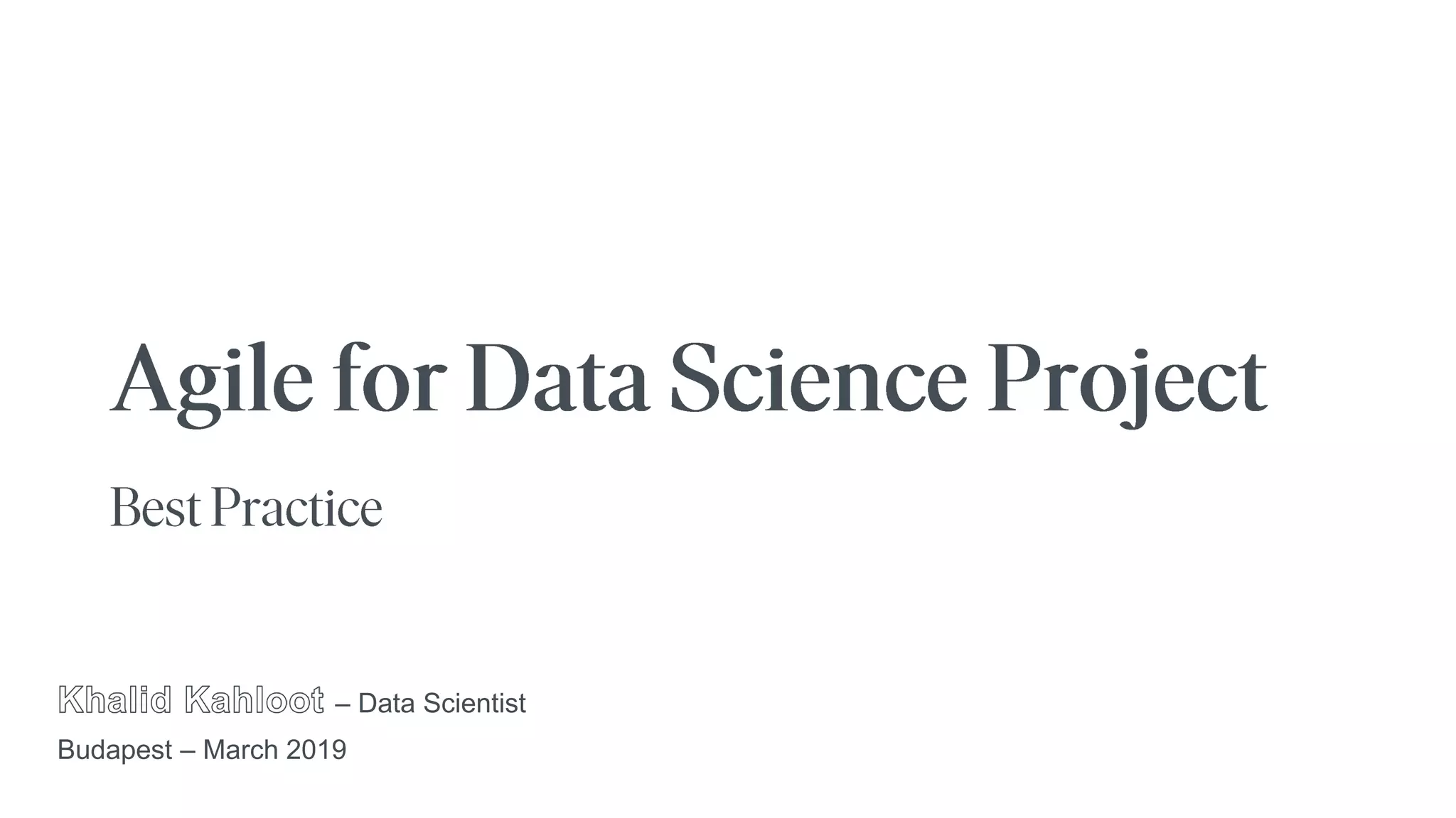 Best practice for_agile_ds_projects | PPT