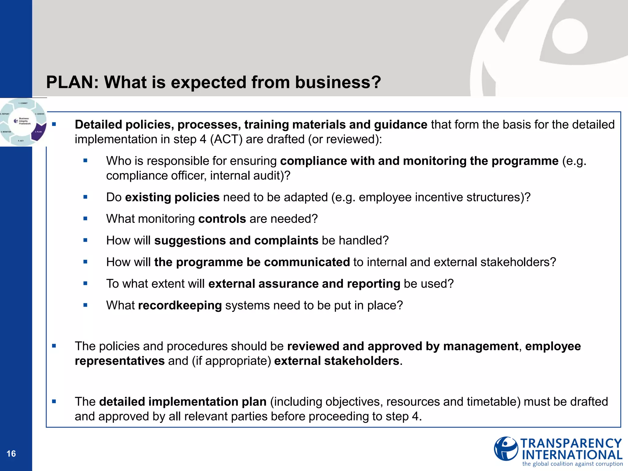 Best practice for anti corruption | PDF