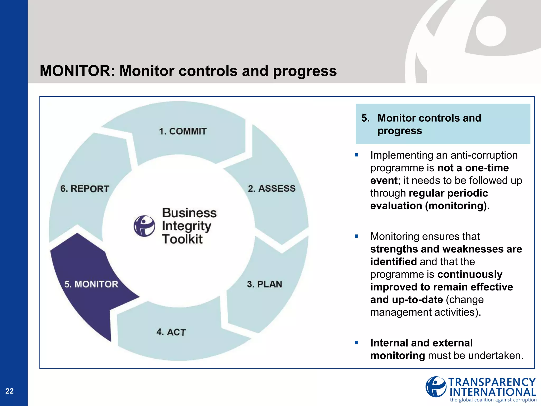 Best practice for anti corruption | PDF