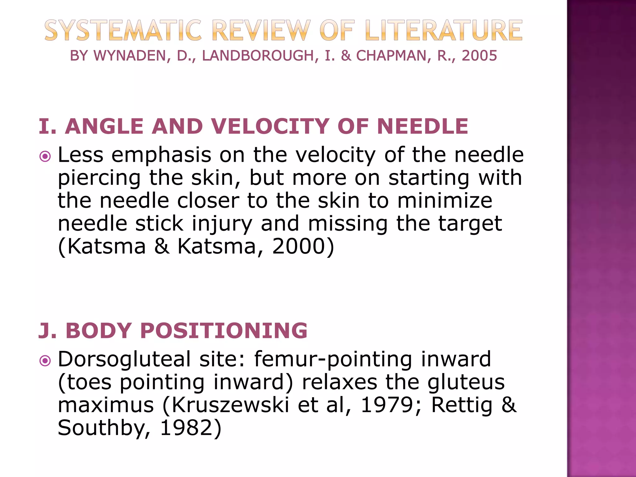 Best practice in intramuscular injections | PPTX