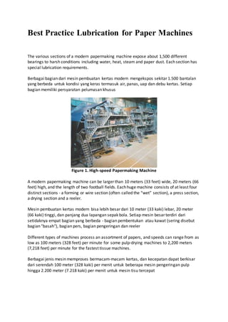 Best practice lubrication for paper machines | PDF