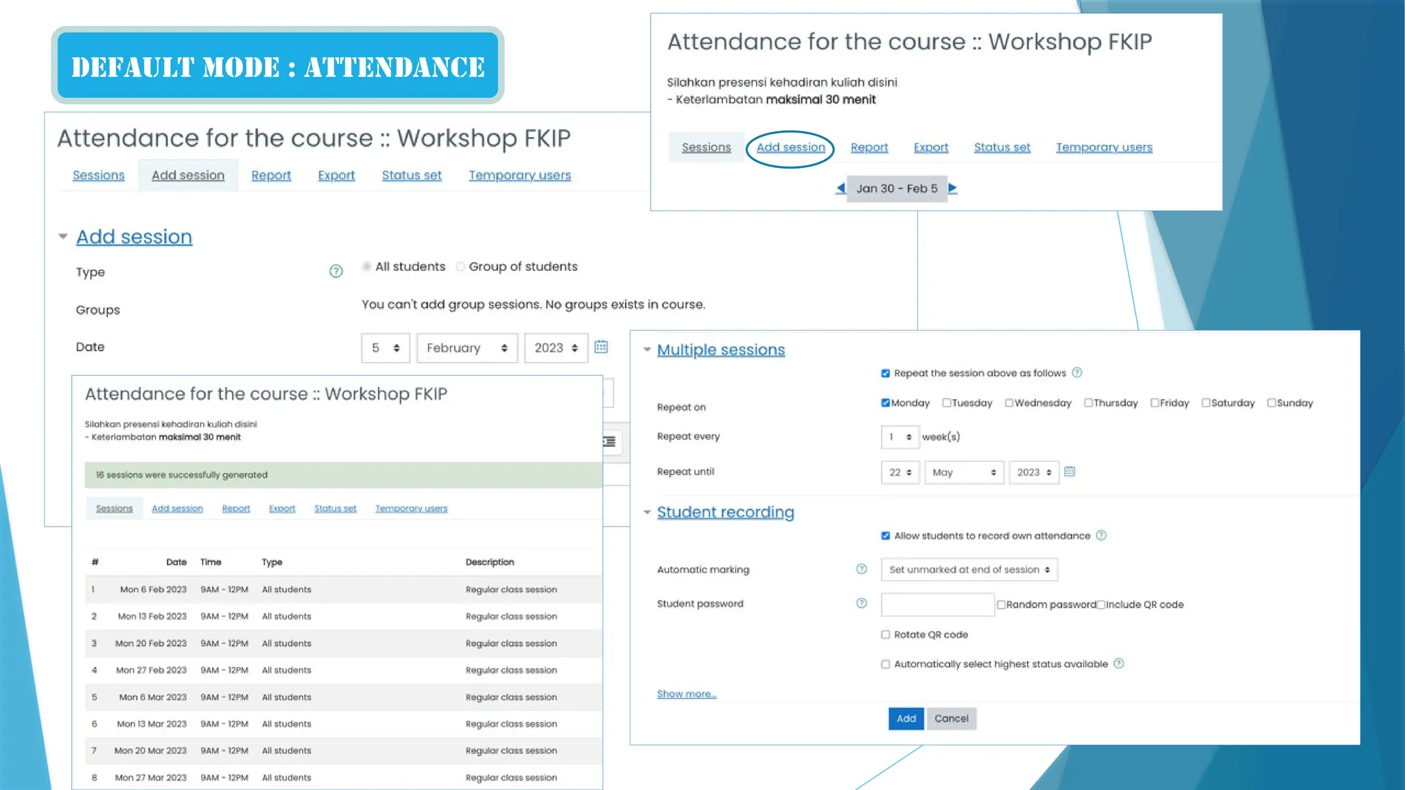 Tutorial cara menggunakan MOCA (Manajemen pembelajaran (LMS) berbasis Moodle) | PPT