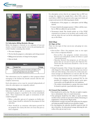 MMA - Consumer Best Practices Guidelines | PDF