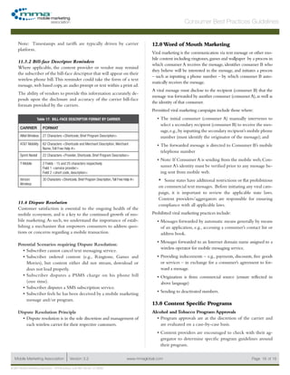 MMA - Consumer Best Practices Guidelines | PDF