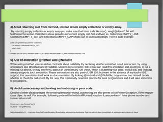 Best practices in Java | PPT