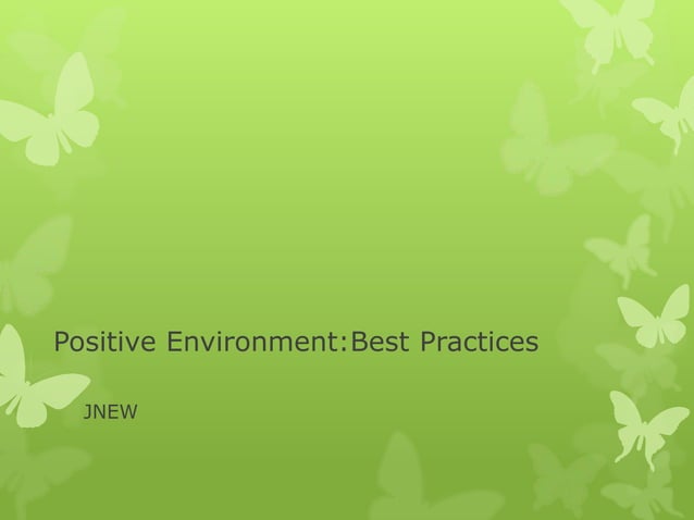 Best practices environment | PPT