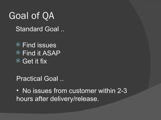 Best practices quality assurance | PPT