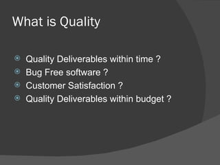 Best practices quality assurance | PPT