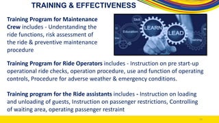 Best Practices Amusement Rides Operation & Maintenance | PPTX