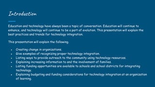 Best Practices and Trends for Technology Integration | PPT