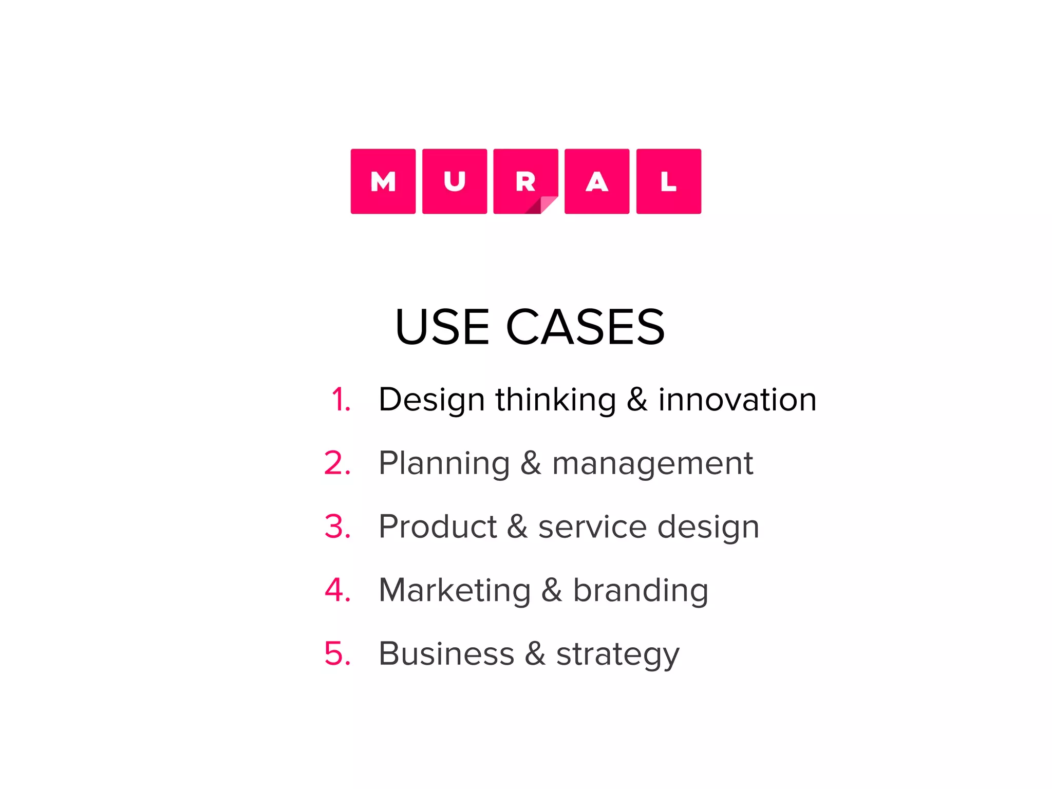 Use Cases with MURAL | PPT