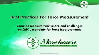 Force Measurement - Best load cell calibration practices | PPTX ...