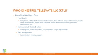 Aligning FSMA with GFSI Requirements: Best Practices for 2020 | PPT