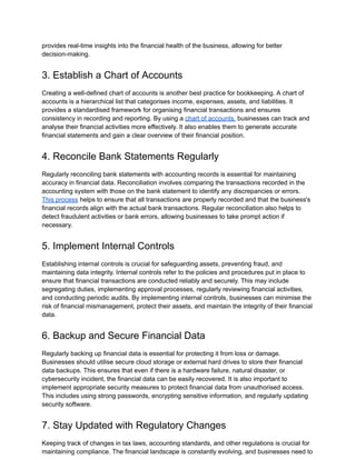 Best Practices for Bookkeeping and Record Keeping | PDF