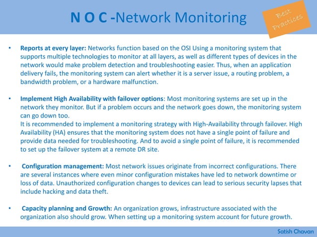 Best practices for building network operations center | PDF