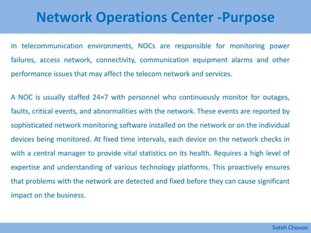 Best practices for building network operations center | PDF