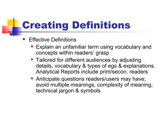 Best Practices for Creating Definitions in Technical Writing and Editing | PPT
