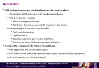 Best practices for DB2 for z/OS log based recovery | PDF