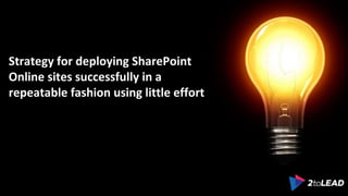Best practices for deploying share point end to-end | PPT