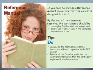Best practices for developing ILT | PPTX | Education