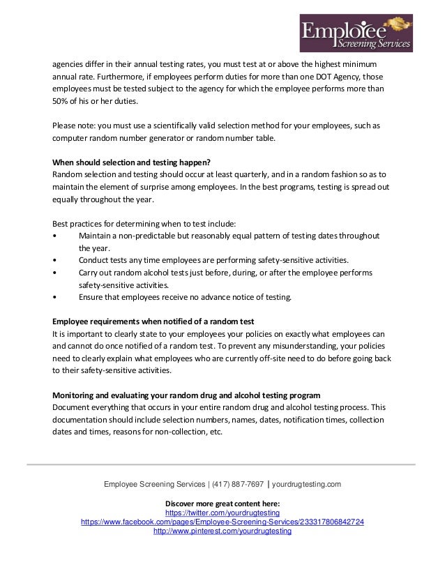 Best Practices For DOT Random Drug And Alcohol Testing best-practices-for-dot-random-drug-and-alcohol-testing