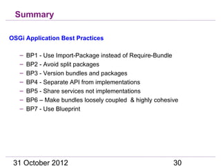 Best Practices for Enterprise OSGi Applications - Emily Jiang | PPT