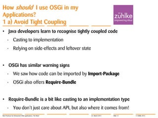 Best Practices for (Enterprise) OSGi applications - Tim Ward | PDF ...