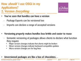 Best Practices for (Enterprise) OSGi applications - Tim Ward | PDF ...