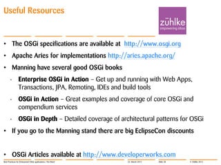 Best Practices for (Enterprise) OSGi applications - Tim Ward | PDF ...