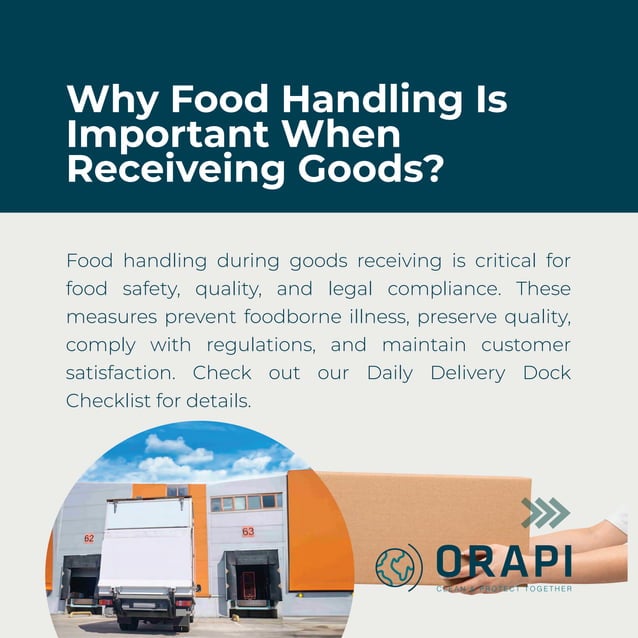 Best Practices for Food Handling When Receiving Goods.pdf | Food & Drink