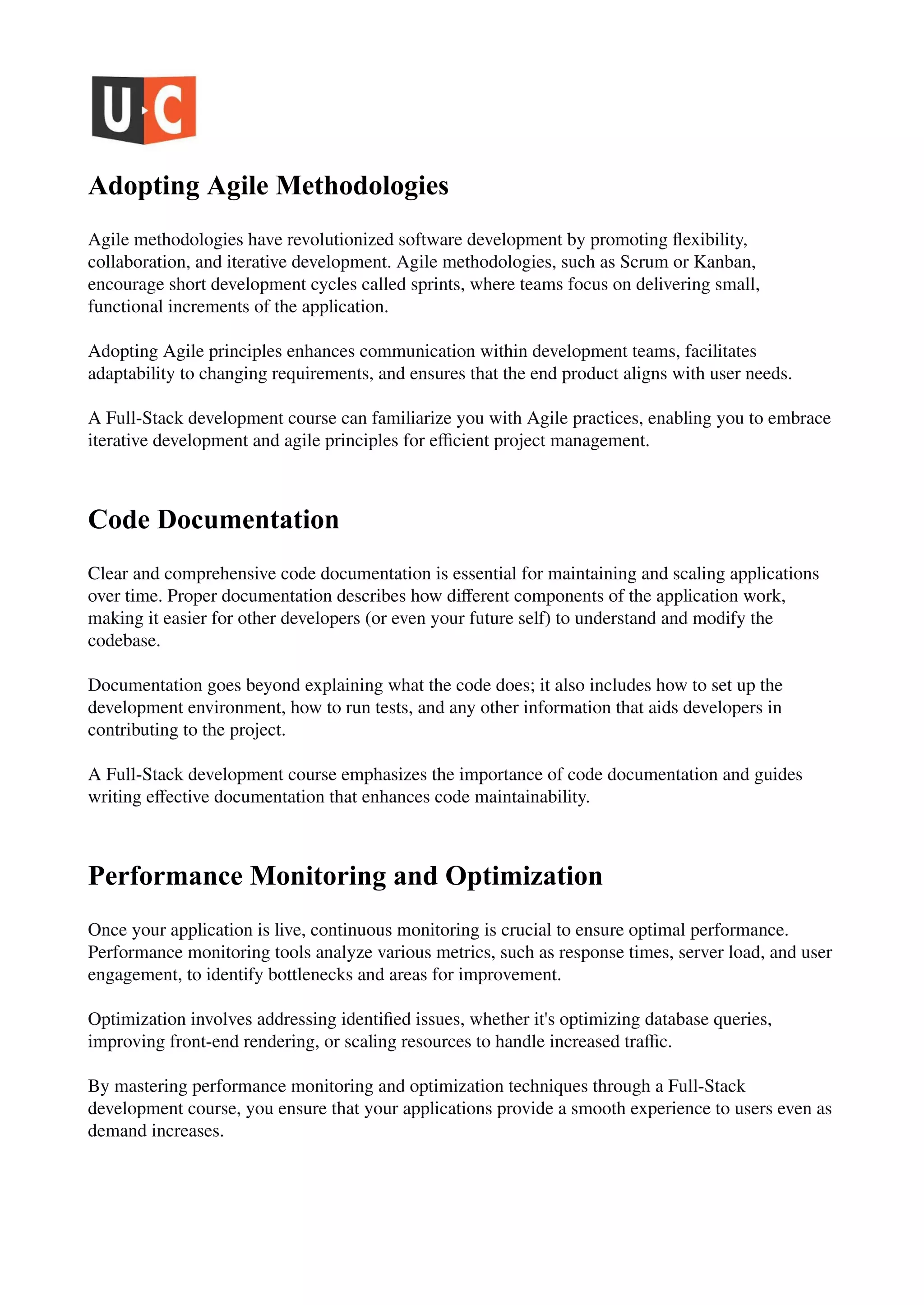 Best Practices for Full-Stack Development: A Comprehensive Guide | PDF | Web Development | Internet