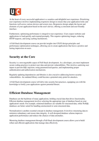 Best Practices for Full-Stack Development: A Comprehensive Guide | PDF