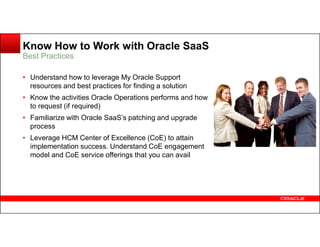 Best practices for fusion hcm cloud implementation | PPT