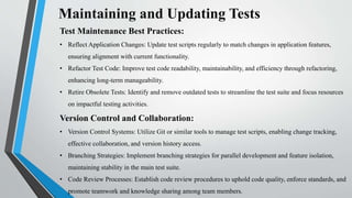 Best Practices for Implementing Automated Functional Testing | PPT
