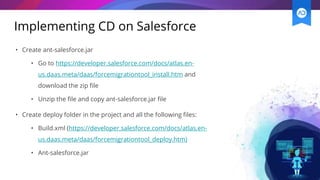 Best practices for implementing CI/CD on Salesforce | PPT