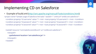 Best practices for implementing CI/CD on Salesforce | PPT